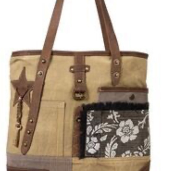 Myra Bag | Bags | Myra Bag Tan And Brown Floral Tote | Poshmark